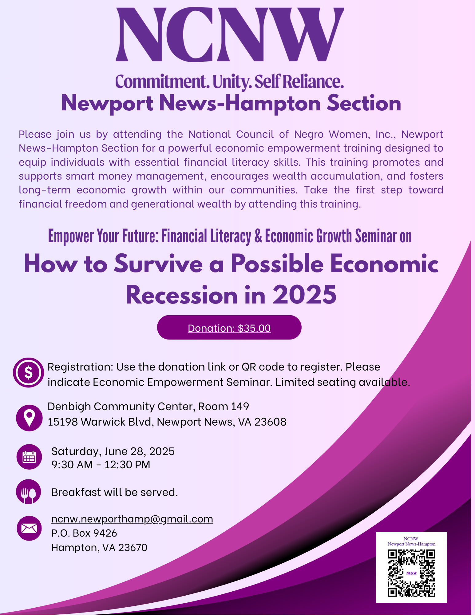 Economic Empowerment Seminar – National Council of Negro Women, Inc.